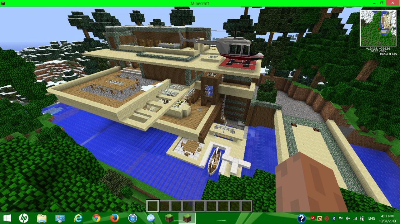 Waterfall House Minecraft Map