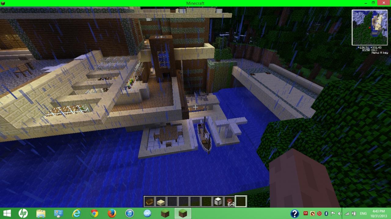 Waterfall House Minecraft Map