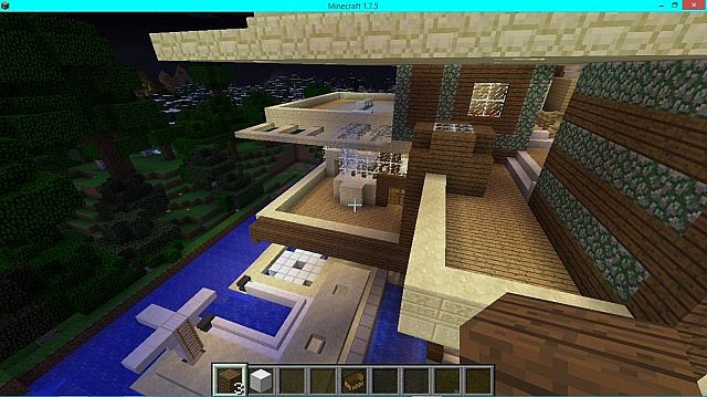 Waterfall House Minecraft Map