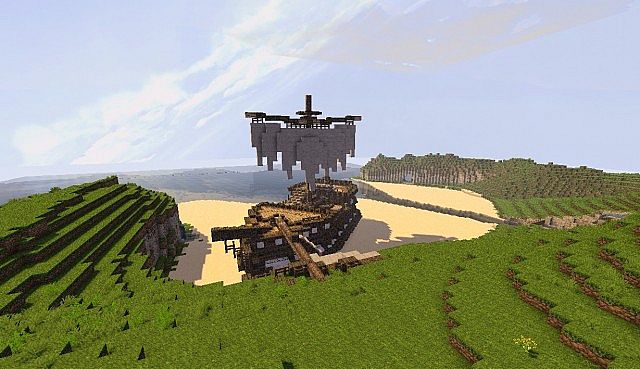 Desert island Minecraft Map