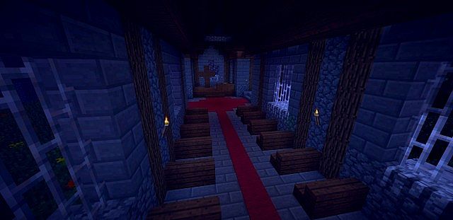 A small chapel with ruin around it Minecraft Map