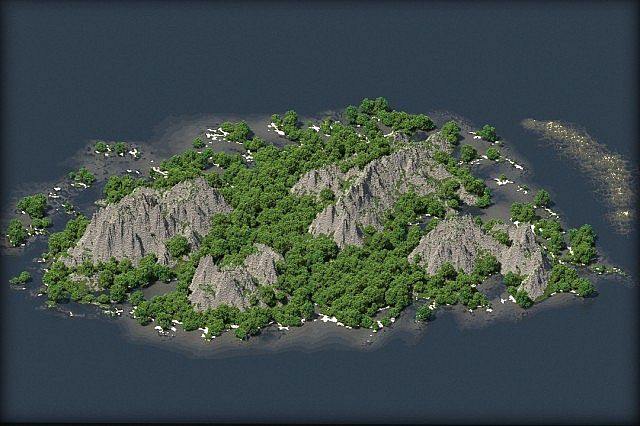 A tropical paradise Minecraft Map