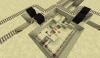 Three way Minecart Intersection Minecraft Map