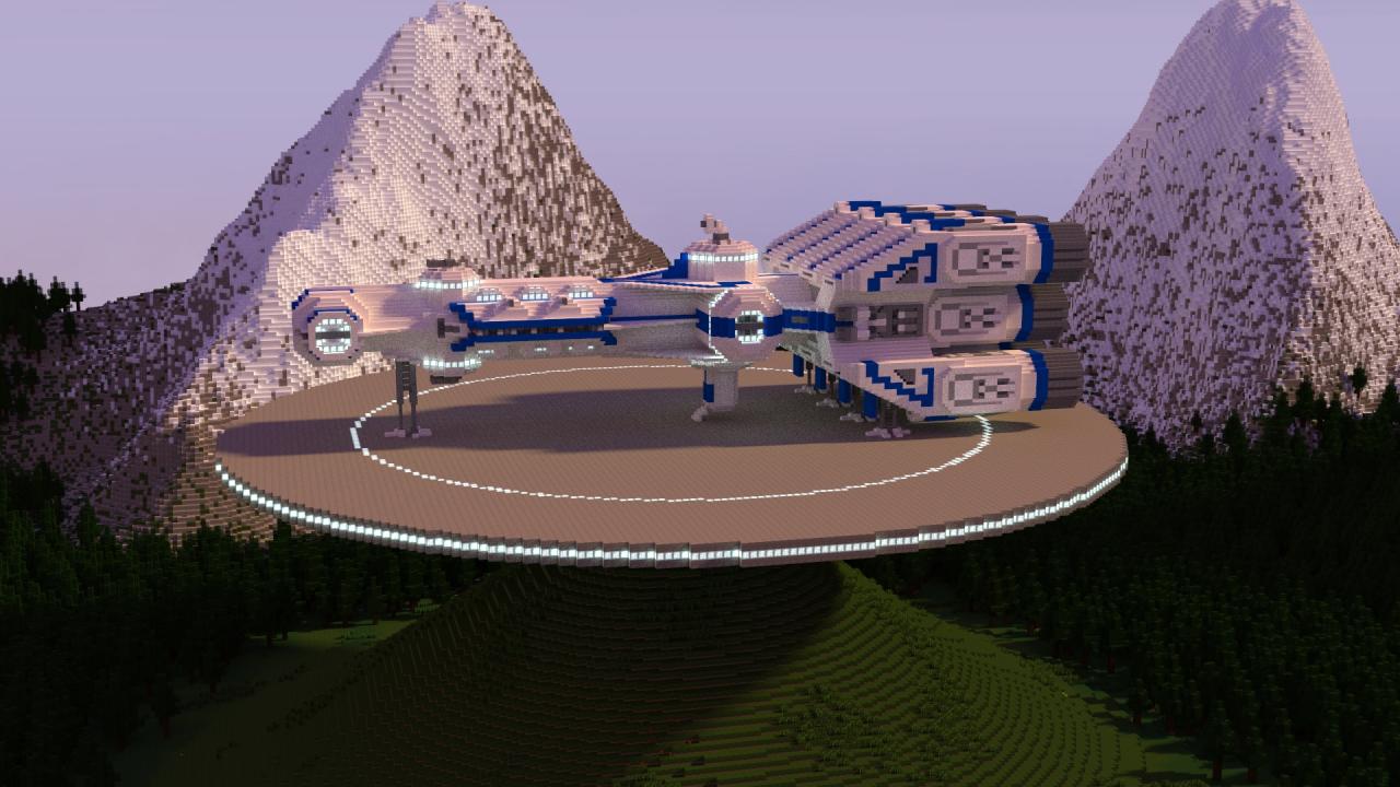 StarWars- CR90 corvette Sundered Heart Minecraft Map