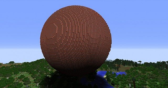 100x100 TNT Ball Minecraft Map