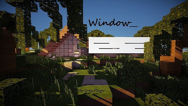 Window_ ⊂minimalistic A-frame house⊃ Minecraft Map
