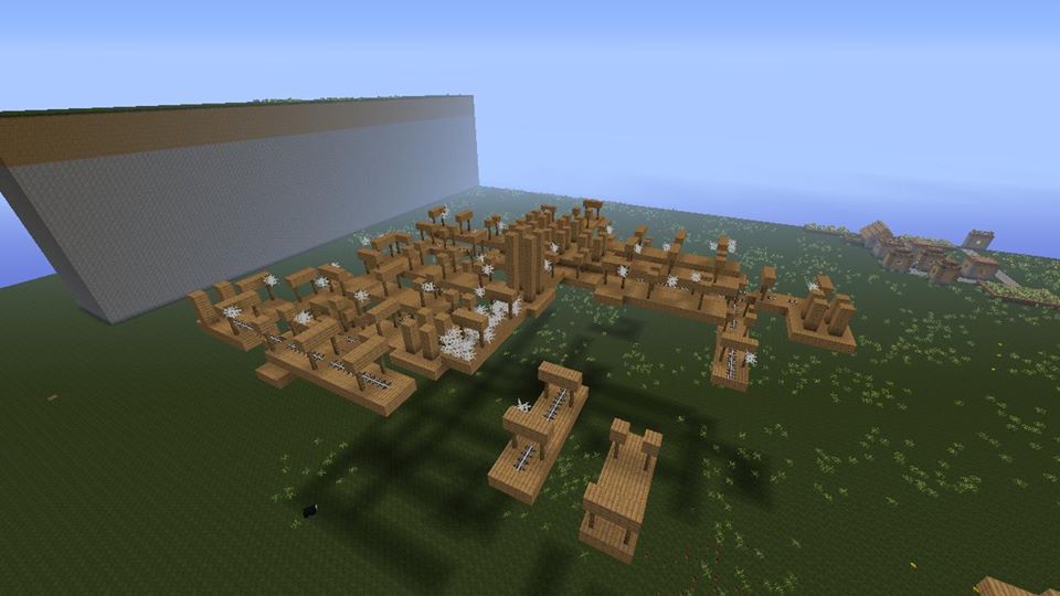 Parallel walls survival map Minecraft Map