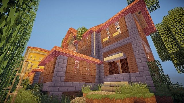 A Glimpse Of A Town Minecraft Map