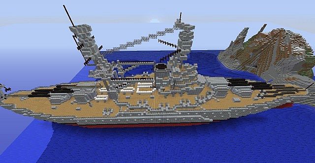USS Arizona BB-39 (Build by Lord Dakr) Minecraft Map