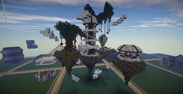 The floating islands! Minecraft Map