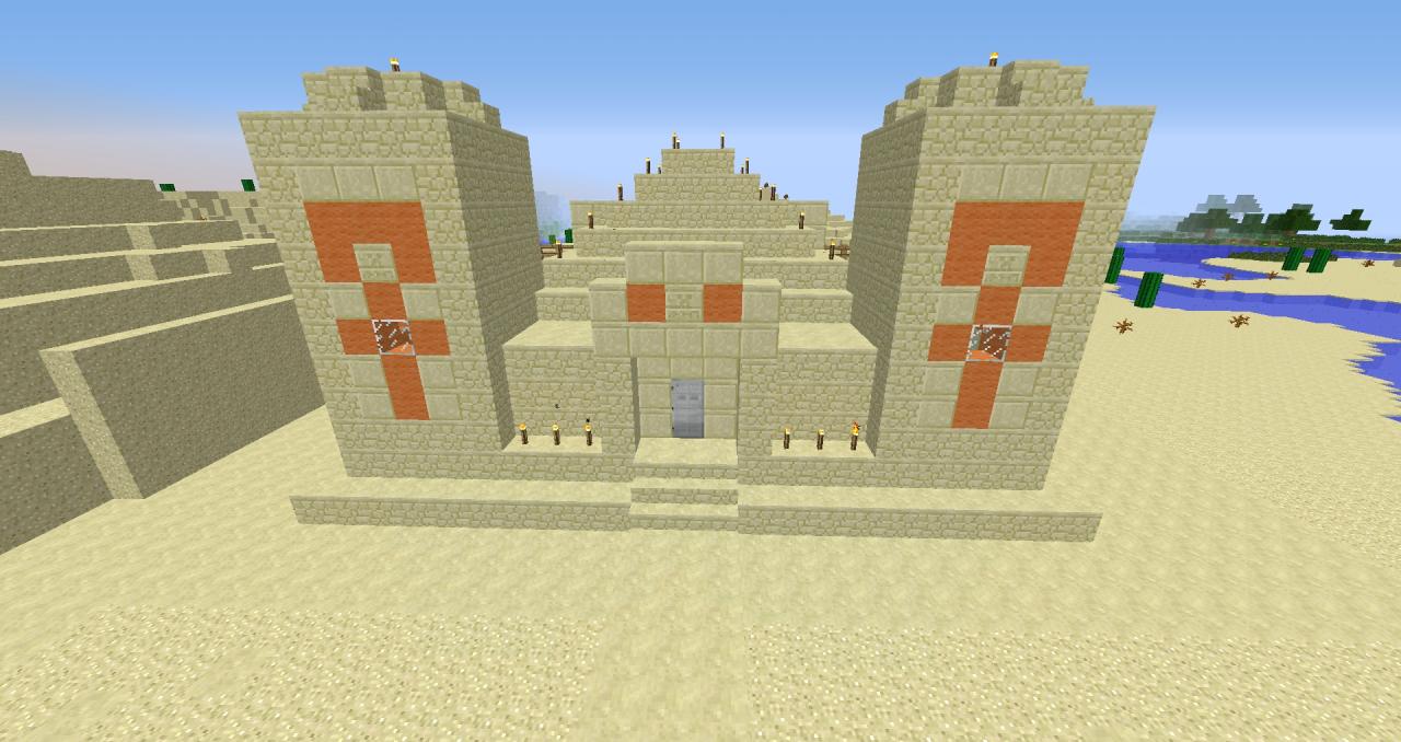 Minecraft pyramid (with hidden places) Minecraft Map