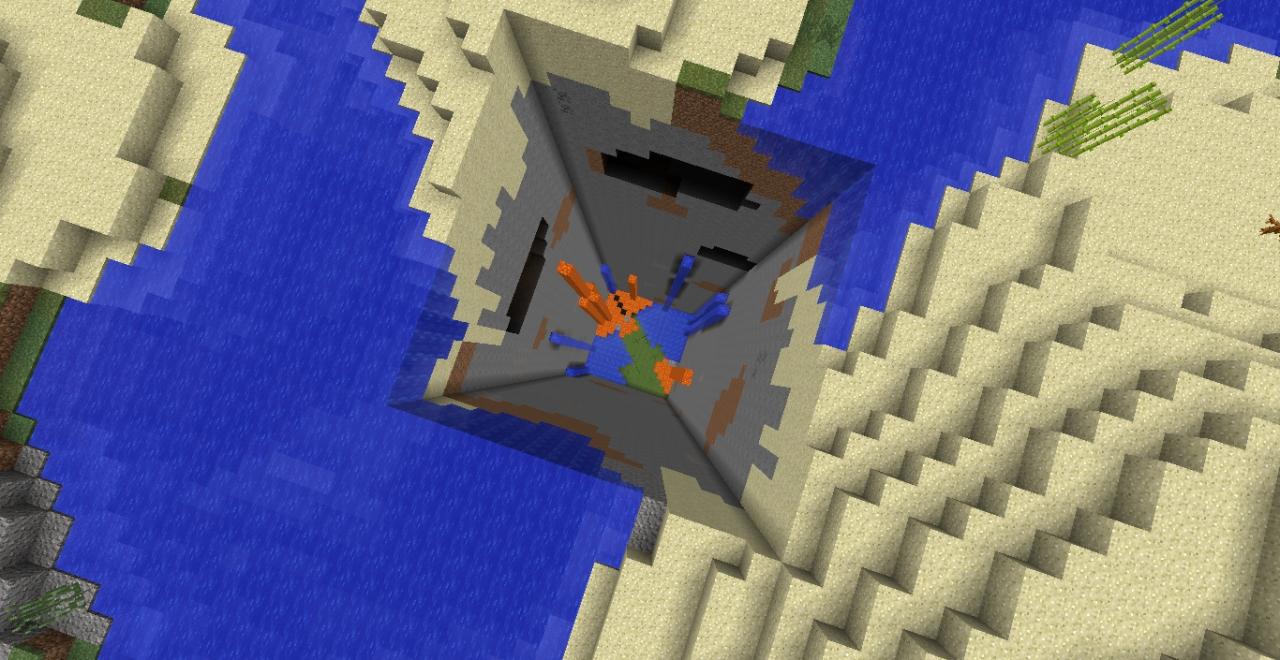 Weird Superflat (GLITCH?) Minecraft Map