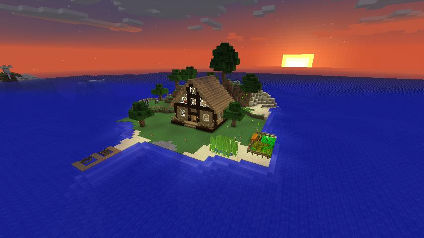 Island House Minecraft Map