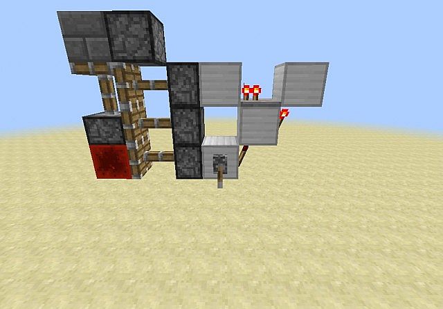 Redstone Device - Seamless Tileable Piston Trapdoor Minecraft Map