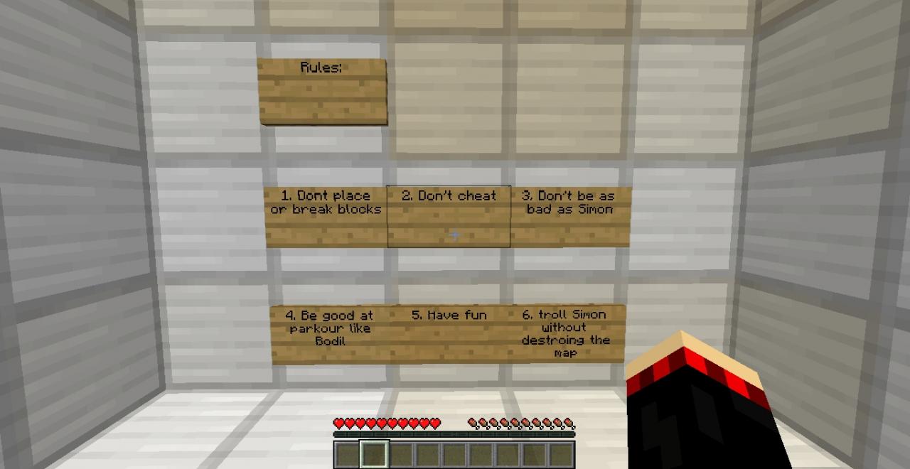 Anti Gravity mod parkour Minecraft Map