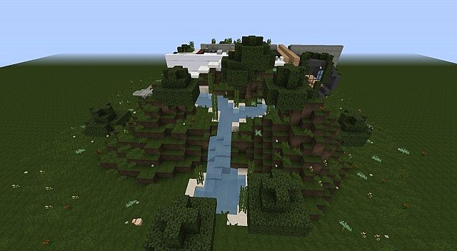 Raised- A modern house Minecraft Map