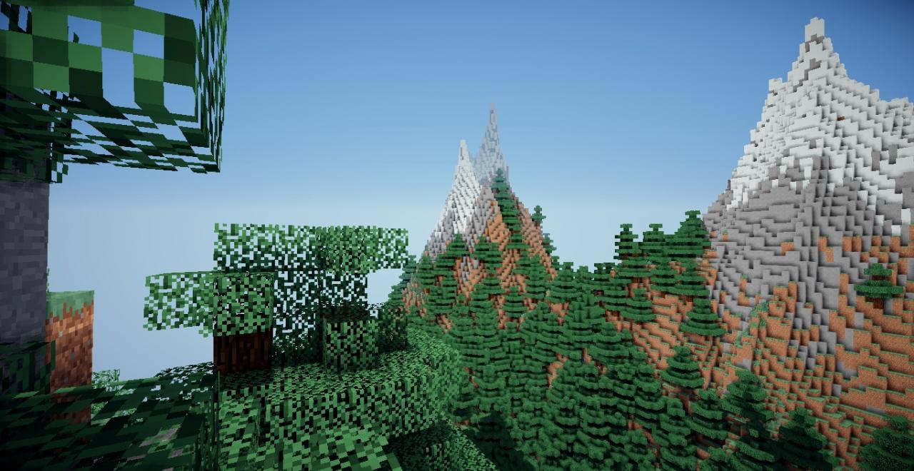 Custom Terain | Taiga | Survival and Creative! Minecraft Map