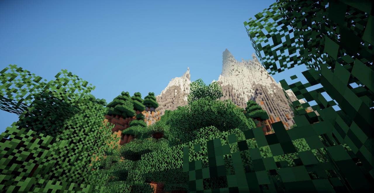 Custom Terain | Taiga | Survival and Creative! Minecraft Map