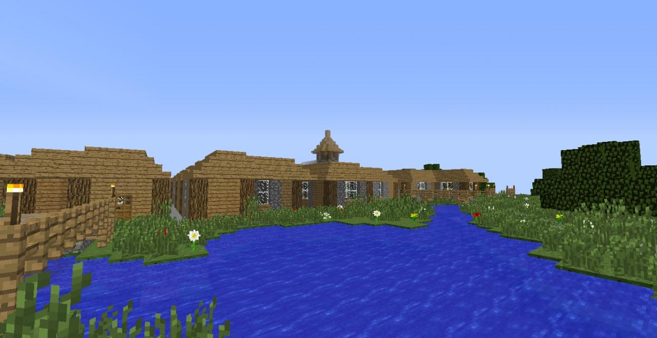 Town on a Creative Server Plot! Minecraft Map