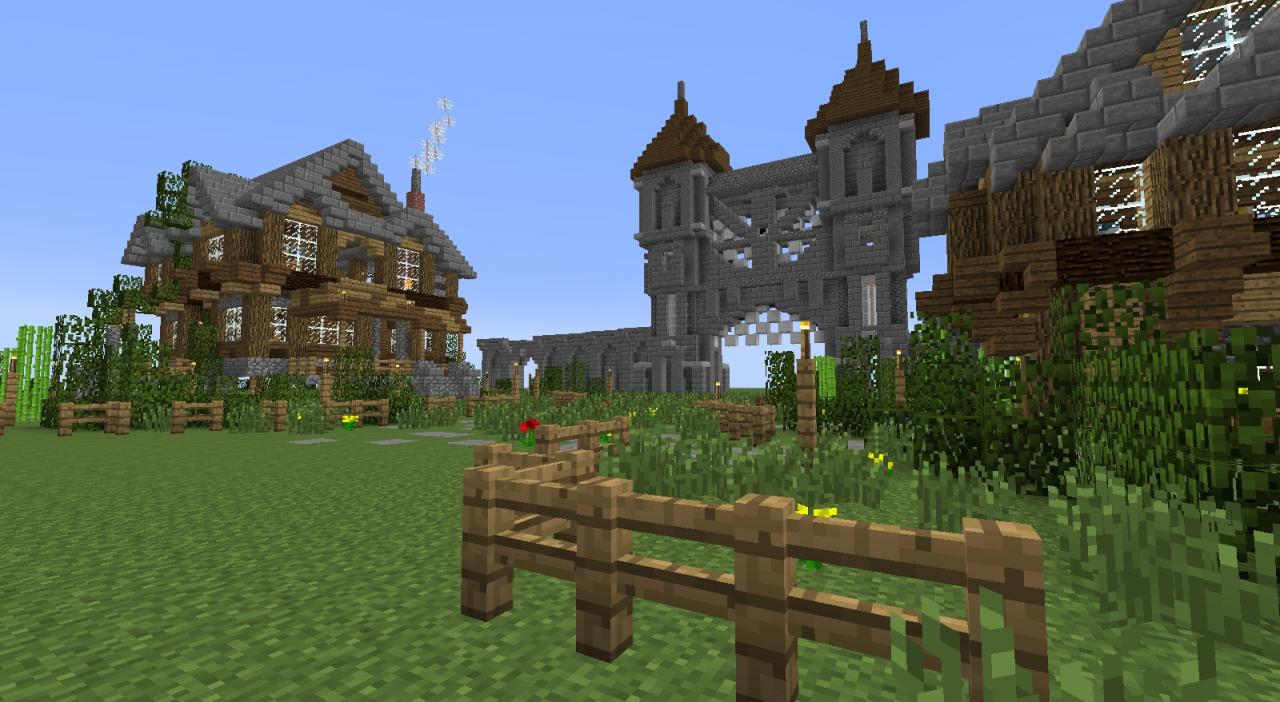 Fantasy town/castle Minecraft Map