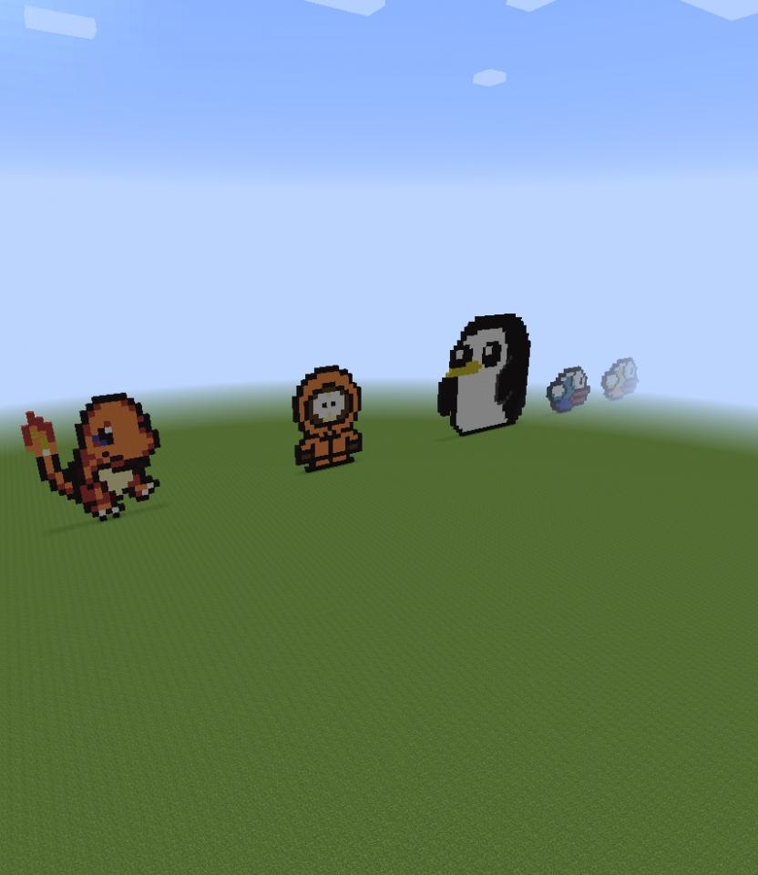Cartoon Statues Minecraft Map
