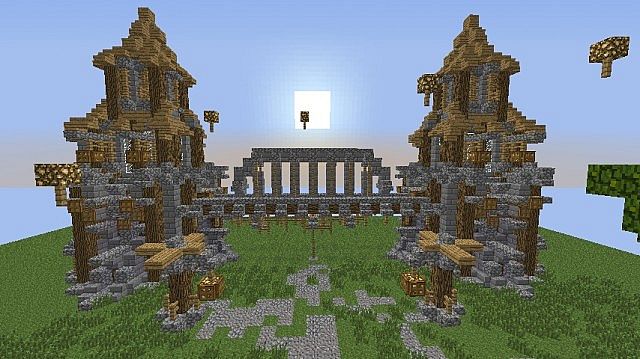 Medieval Gate + Tower Minecraft Map