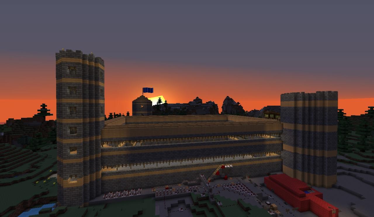 PVP PVE Castle arena. Minecraft Map