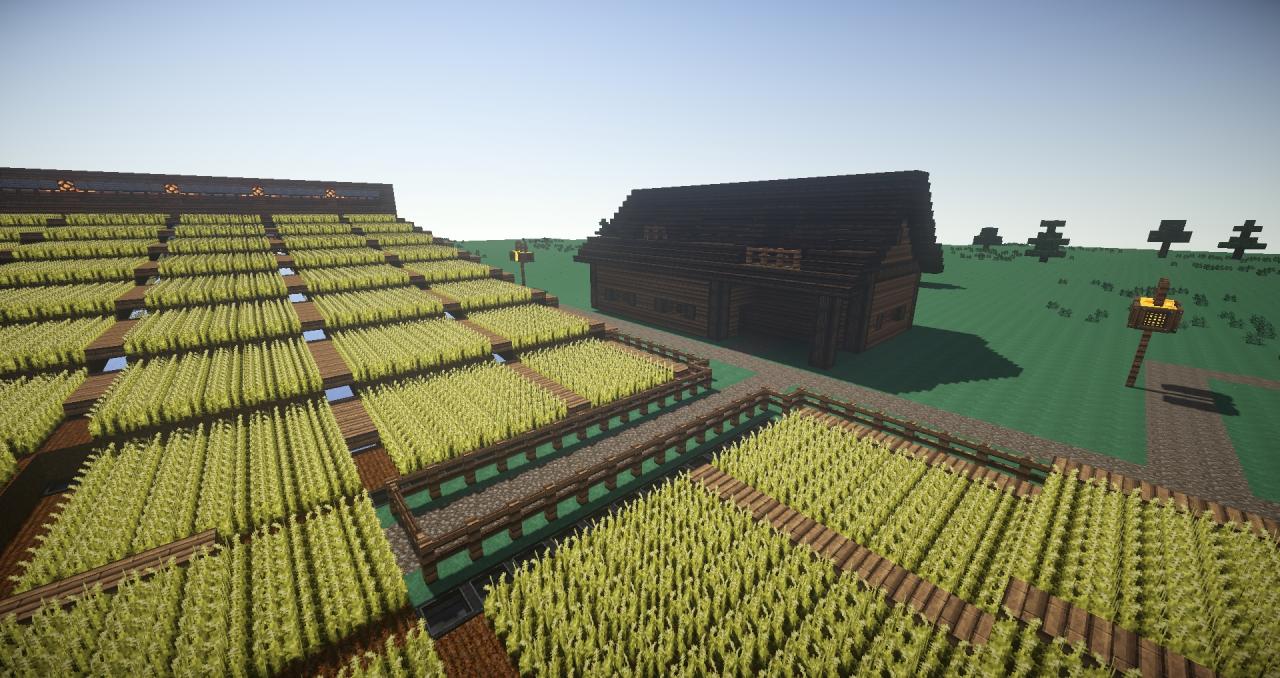 Massive semi-Automatic Farm Minecraft Map