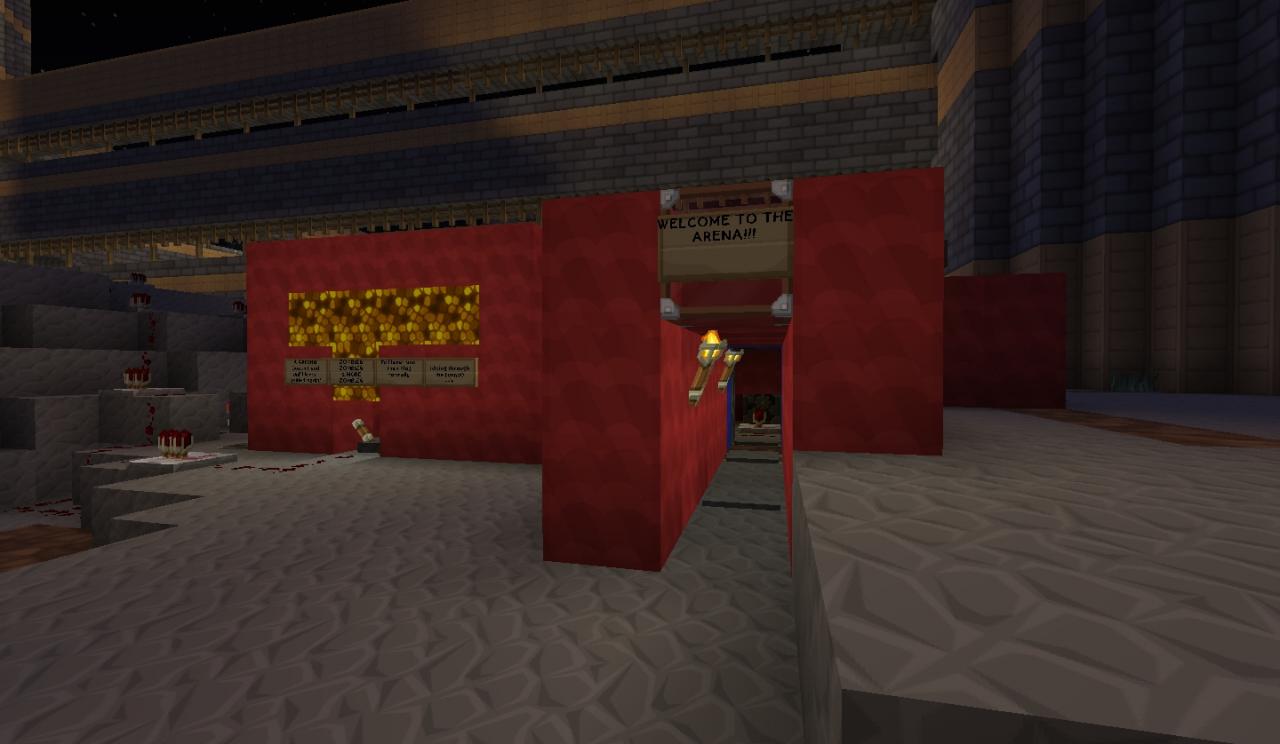 PVP PVE Castle arena. Minecraft Map