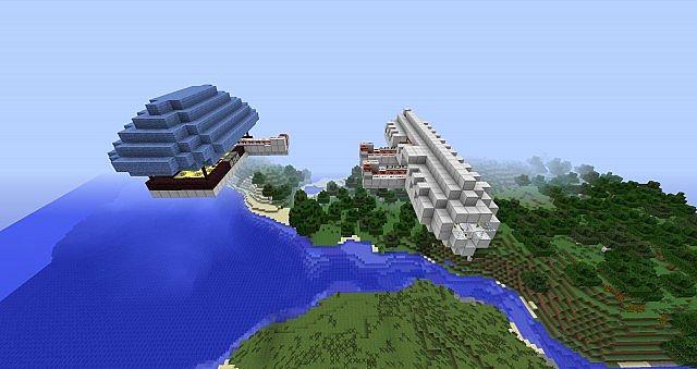 Airplane Vs. Blimp Battle 2 Minecraft Map