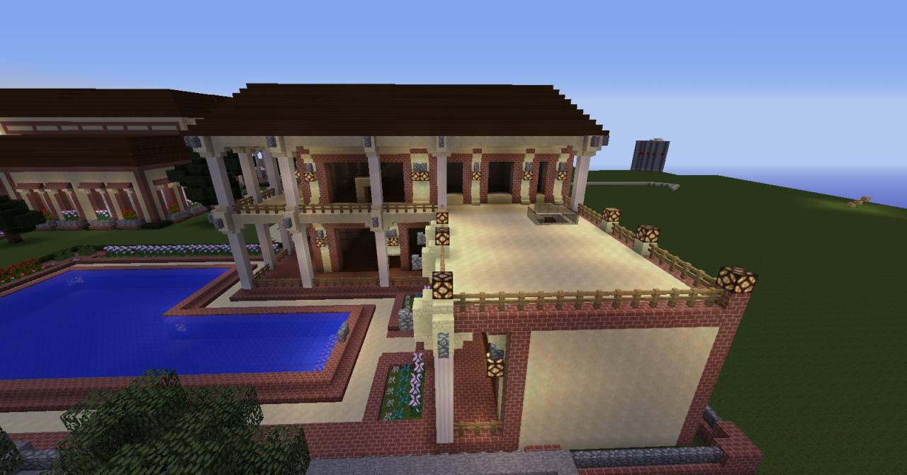 Greek revival plantation house Minecraft Map