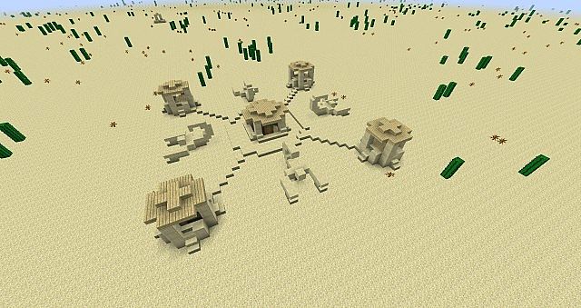 Underground Desert Temple schematic Minecraft Map