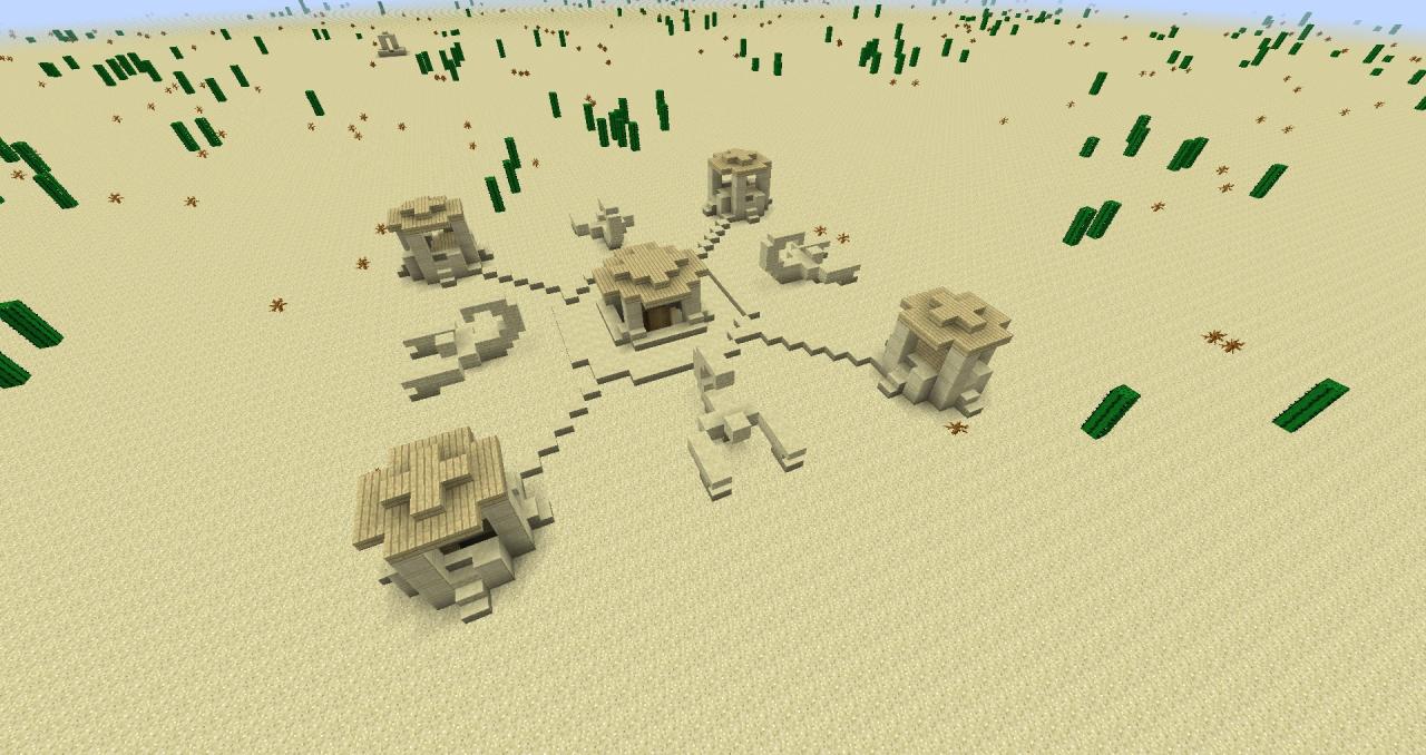 Underground Desert Temple schematic Minecraft Map