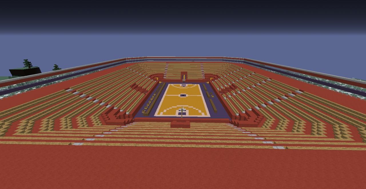Basketball Stadium In Minecraft Minecraft Map