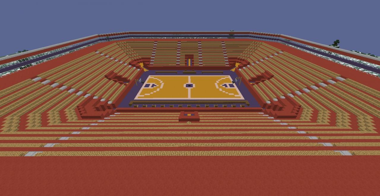 Basketball Stadium In Minecraft Minecraft Map
