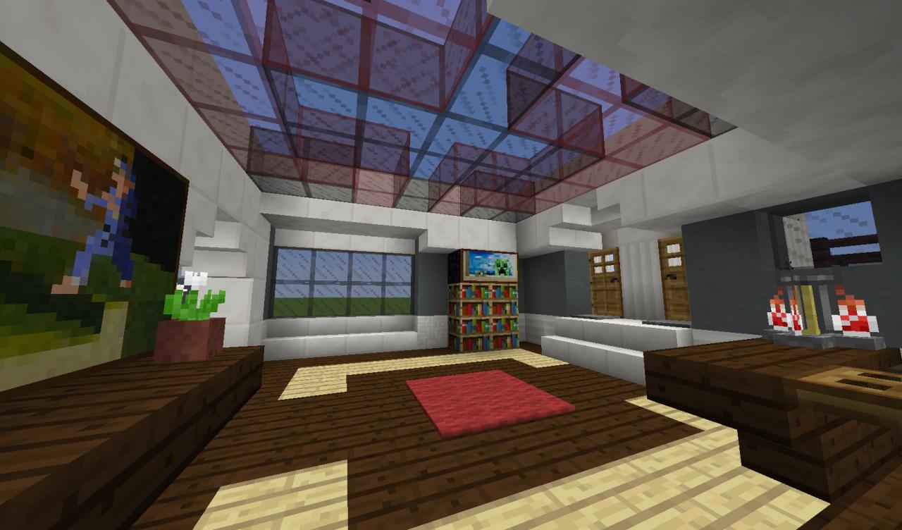 Simple modern house Minecraft Map