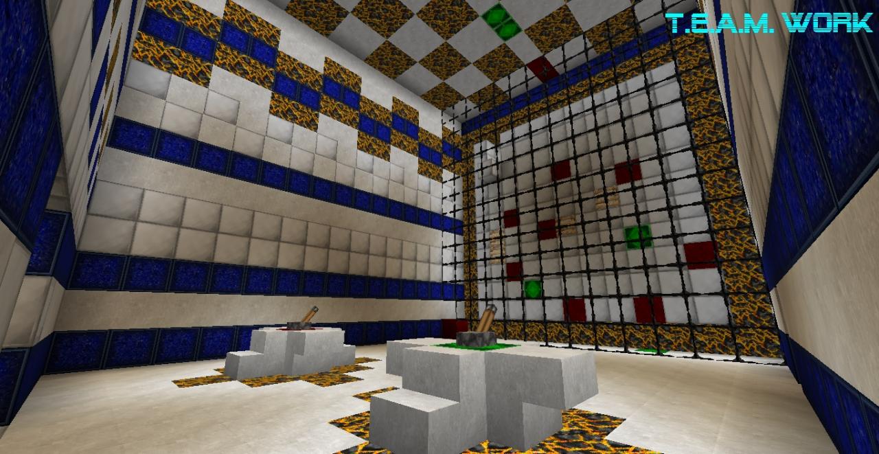 T.E.A.M. Work - Co-op Puzzle Adventure map [1.7.4+] Minecraft Map