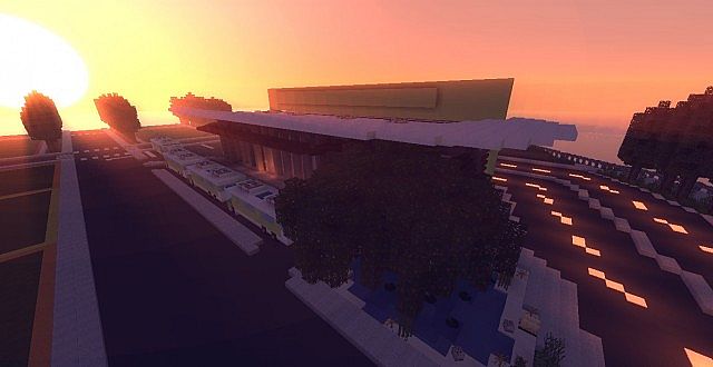 Modern Bus Terminal Minecraft Map