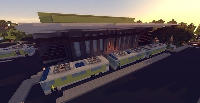 Modern Bus Terminal Minecraft Map
