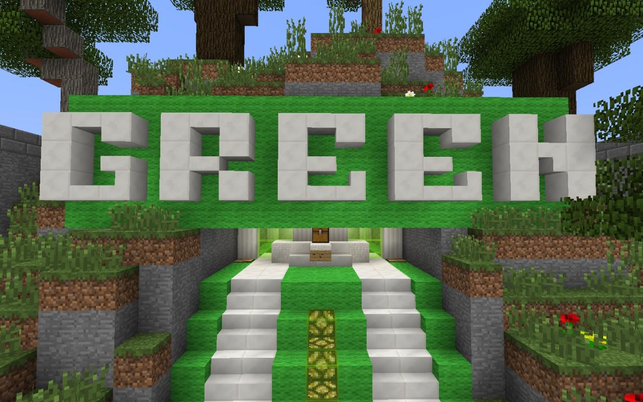 Capture The Flag, Blue vs Green Minecraft Map