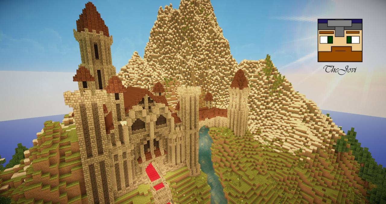 Castle on a Mountain / Hill Spawn - by TheJovi Minecraft Map