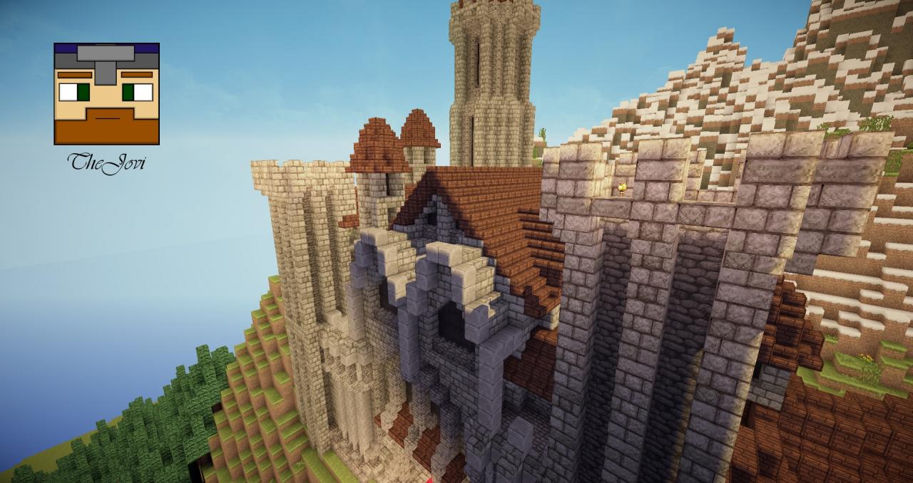 Castle on a Mountain / Hill Spawn - by TheJovi Minecraft Map
