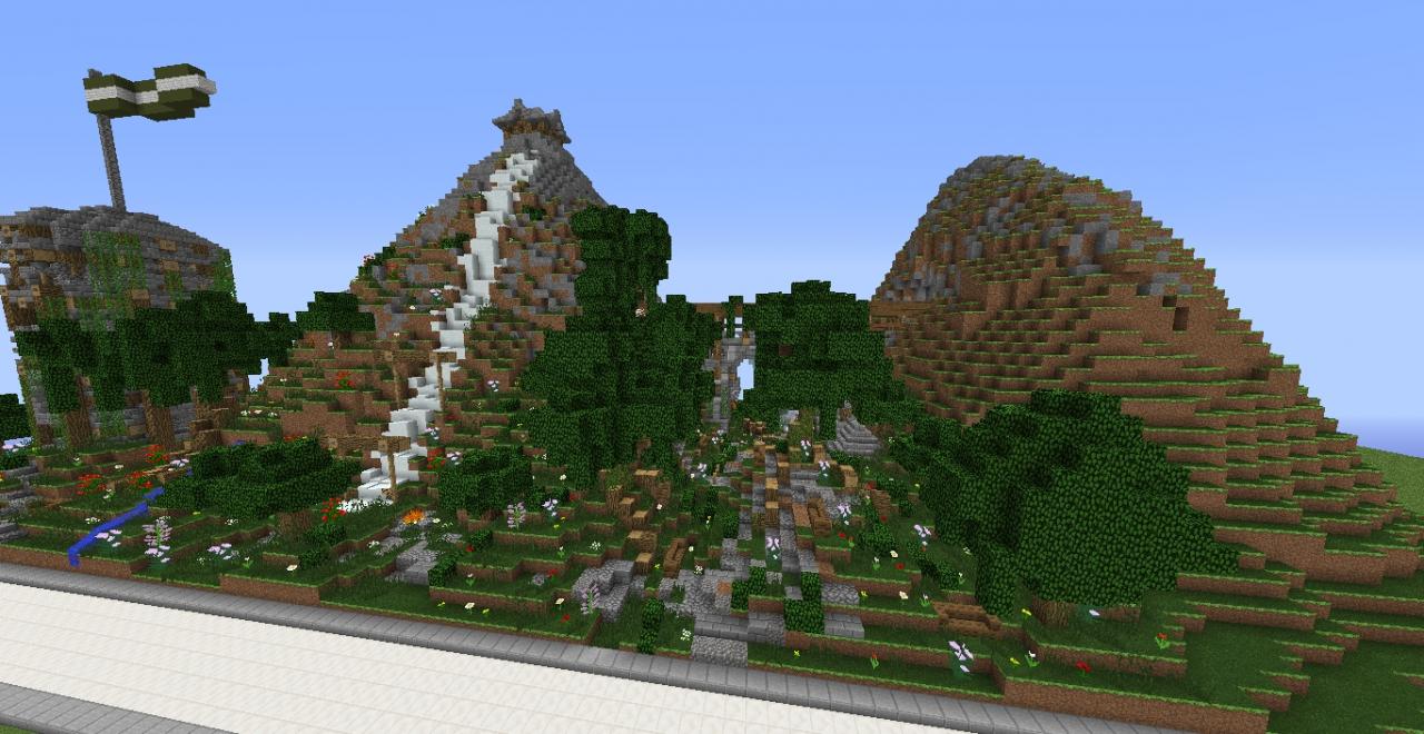 Screenshots of Building Minecraft Map