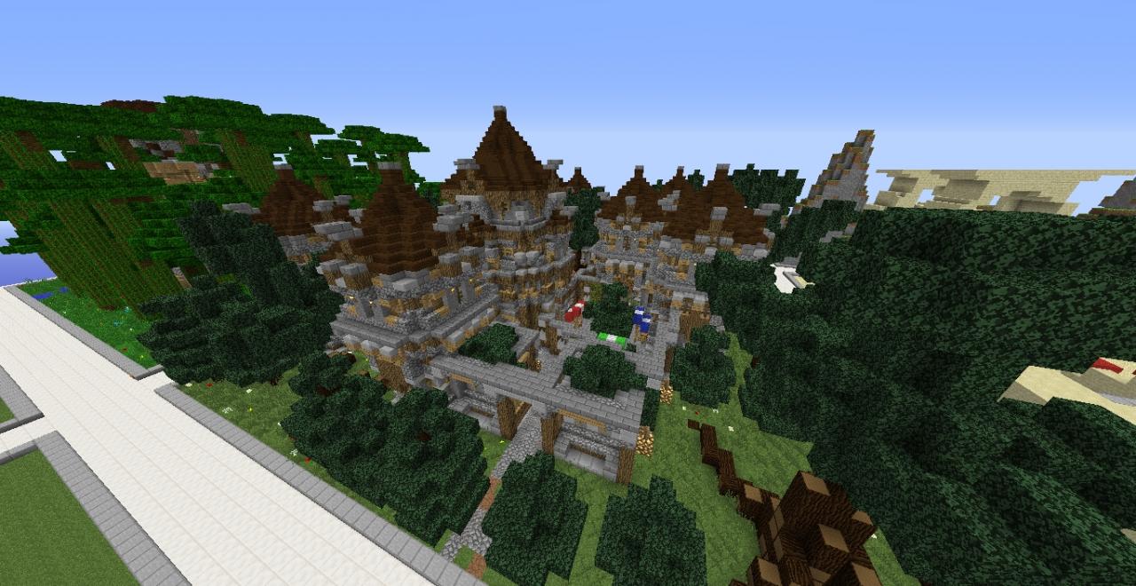 Screenshots of Building Minecraft Map