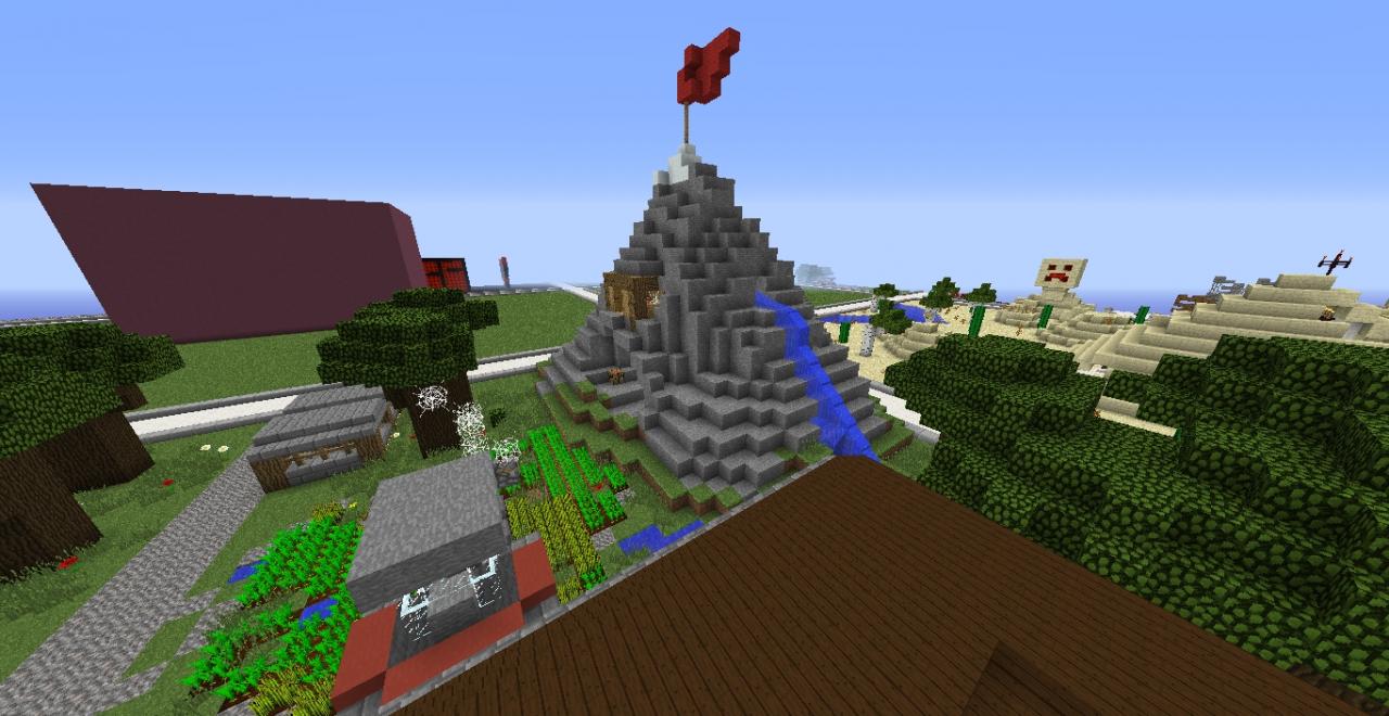 Screenshots of Building Minecraft Map