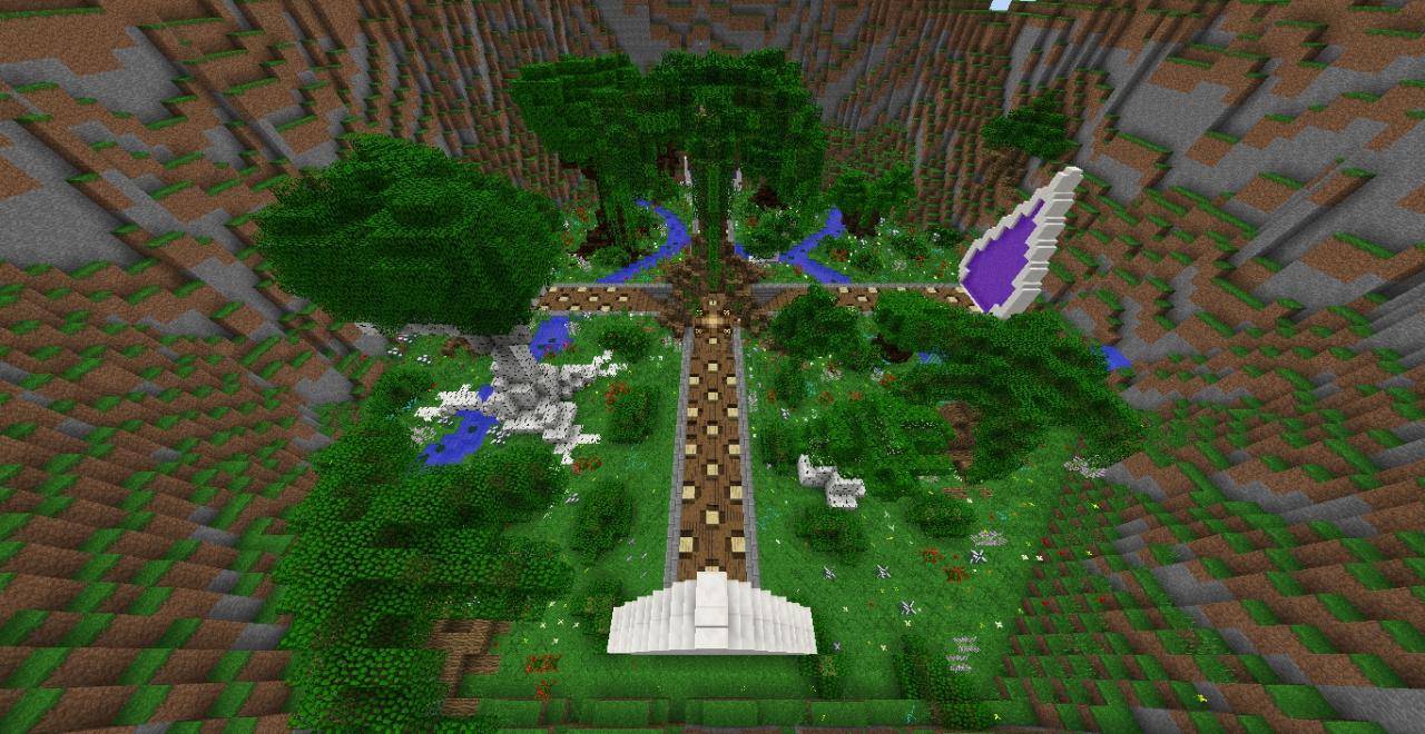 Forest Hub Map || CubeMC Minecraft Map