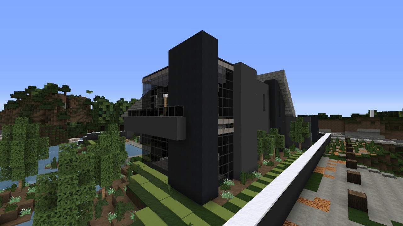 Grey - Contemporary house on WOK Minecraft Map