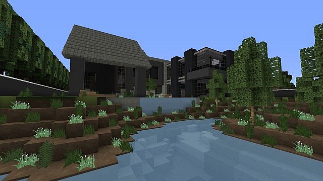 Grey - Contemporary house on WOK Minecraft Project