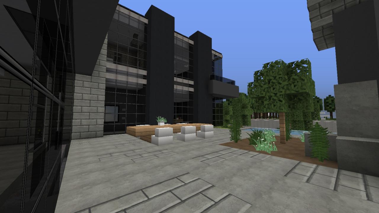 Grey - Contemporary house on WOK Minecraft Map