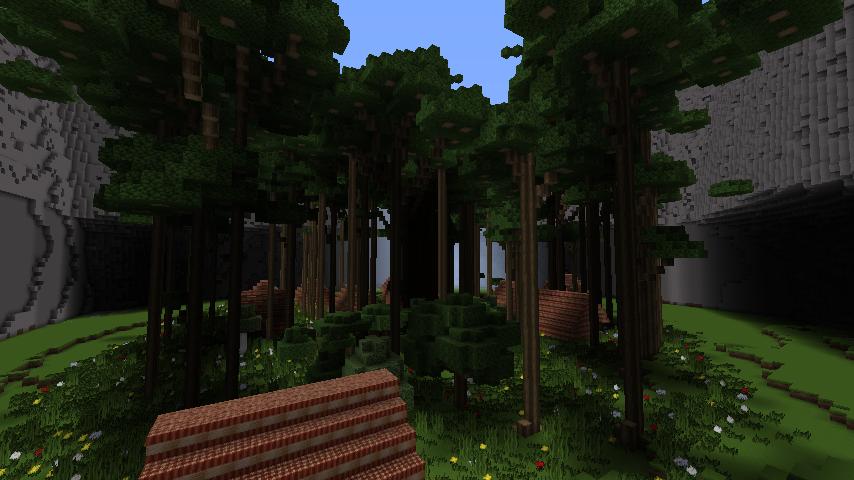 Little Enchanted Forrest, Custom Terrain Minecraft Map